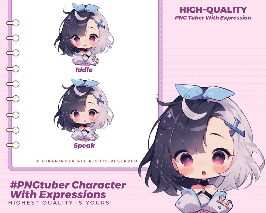 Pngtuber, Pngtuber Twitch, Pngtuber Model, Pngtuber Premade Streaming ...