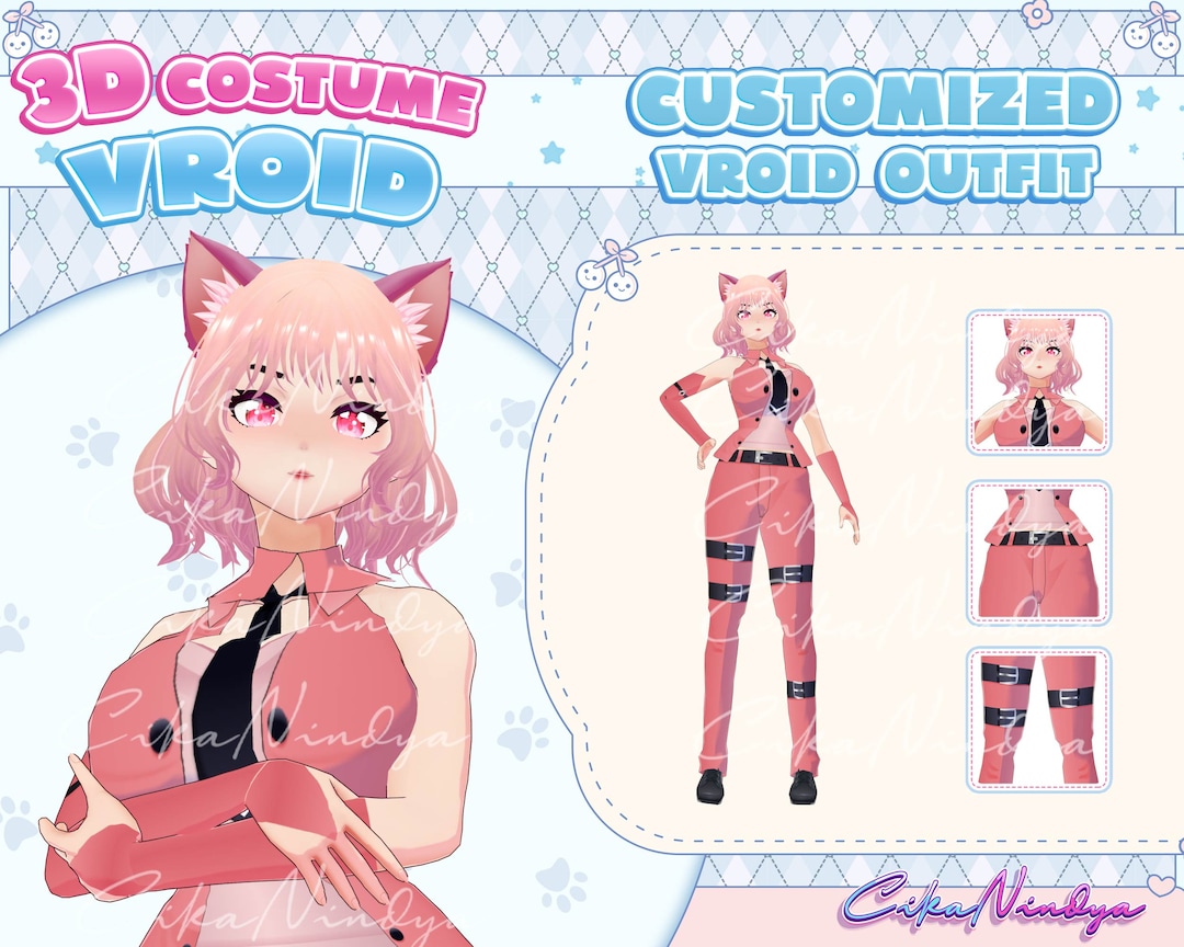 3D Vroid Costume, Vroid Clothes, Doll Clothes, Vroid, Clothes, Costume ...