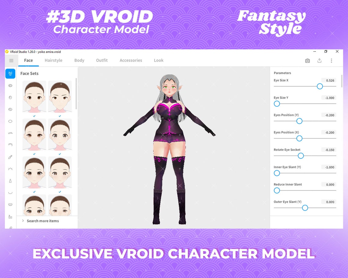 3D Vroid Character, 3d Model Commission, Vtuber Model, Vroid Virtual ...