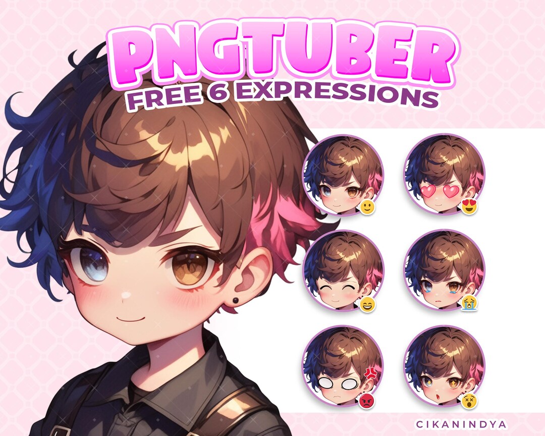 Custom-like Pngtuber Model – Stylish Male Character - Etsy