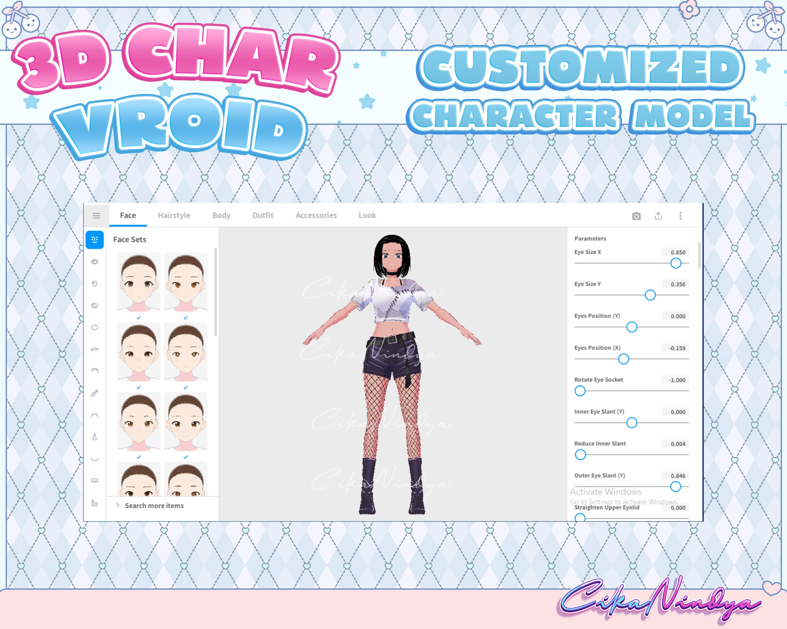 3D Vroid Charakter Vtuber Model Virtueller Avatar - Etsy.de