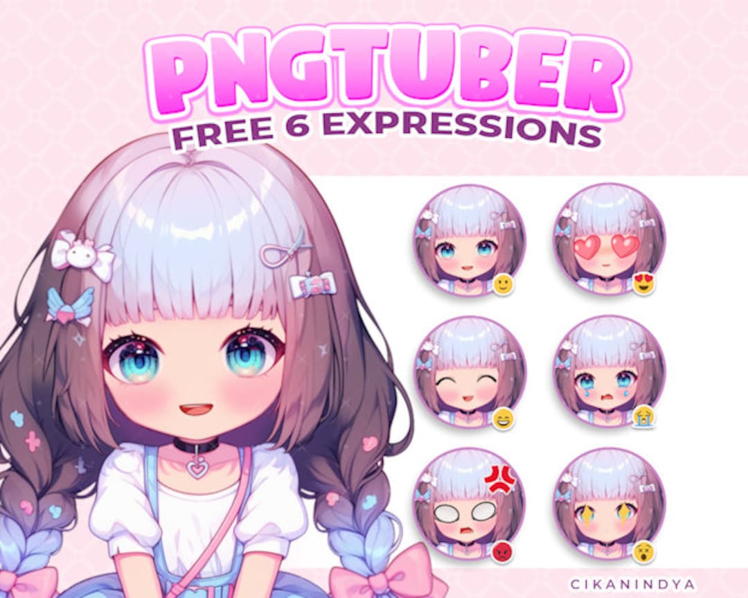 PNG Tuber | Adorable PNG Tuber Girl in White Dress for Relaxed ...