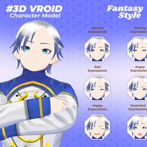 3D Vroid Character, 3D, Vroid, 3d Model Commission, Vtuber Model Free ...