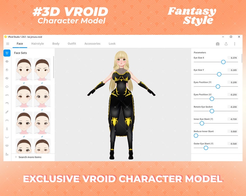 3D Vroid Character, Virtual Avatar, Twitch Sensation Cyber Stream ...