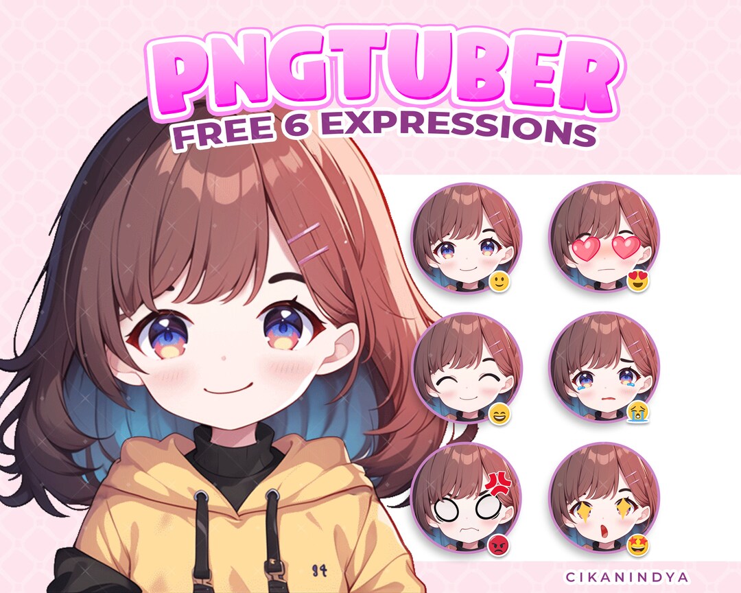 Pngtuber Revitalize Your Streams With PNG Tuber Cute Girl Wearing ...