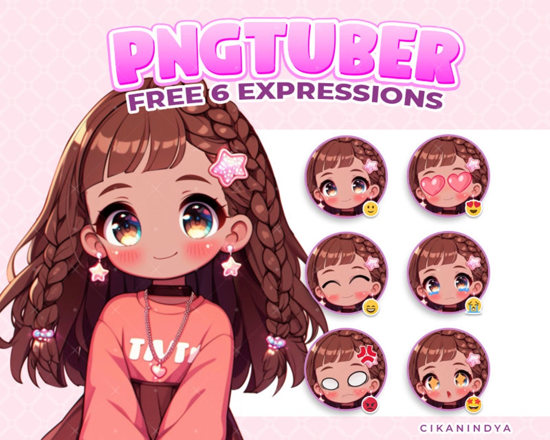 PNG Tuber | Stream in Style With a Tuber Girl Casual Pink Unique and ...