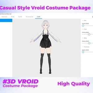 Dream Collection Relaxed 3D Vroid Outfit Pack for Casual Days - Vroid ...