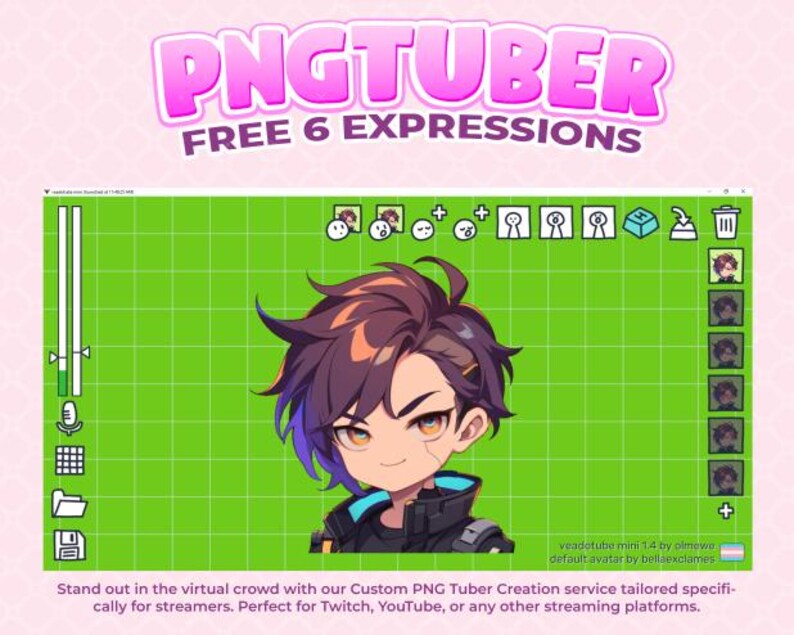 Premade Pngtuber Model – Futuristic Sci-fi Male Avatar - Etsy