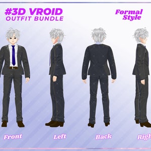 Dress to Impress With Vroid Formal Attire Trio - Vroid Clothing Pack ...