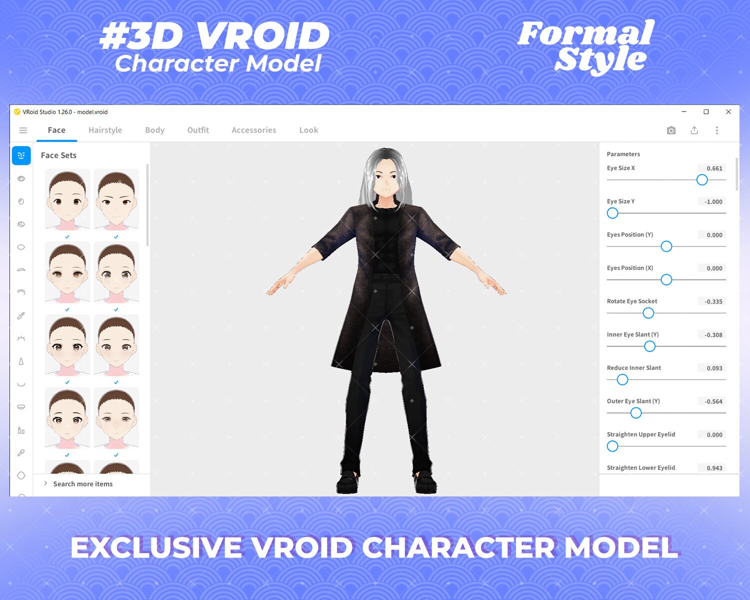 3D Vroid Character, 3d Model, Vtuber Model Free, Vtuber Model Lifestyle Vlog Visionary 3D Vroid ...