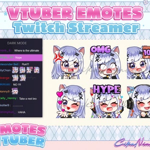Vtuber Emote, Game Emote, Animated Emote, Emote Commission - Enhance ...