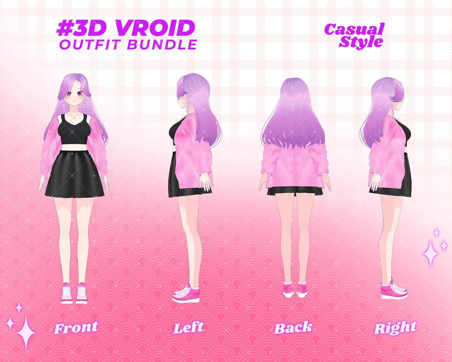 Vroid Clothing Pack Vroid Outfit Cosplay Costume Vroid - Etsy