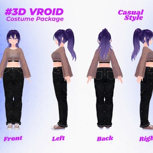 Vroid Clothing Pack, Vtuber Outfits, Casual Elegance, Elegant Wardrobe ...