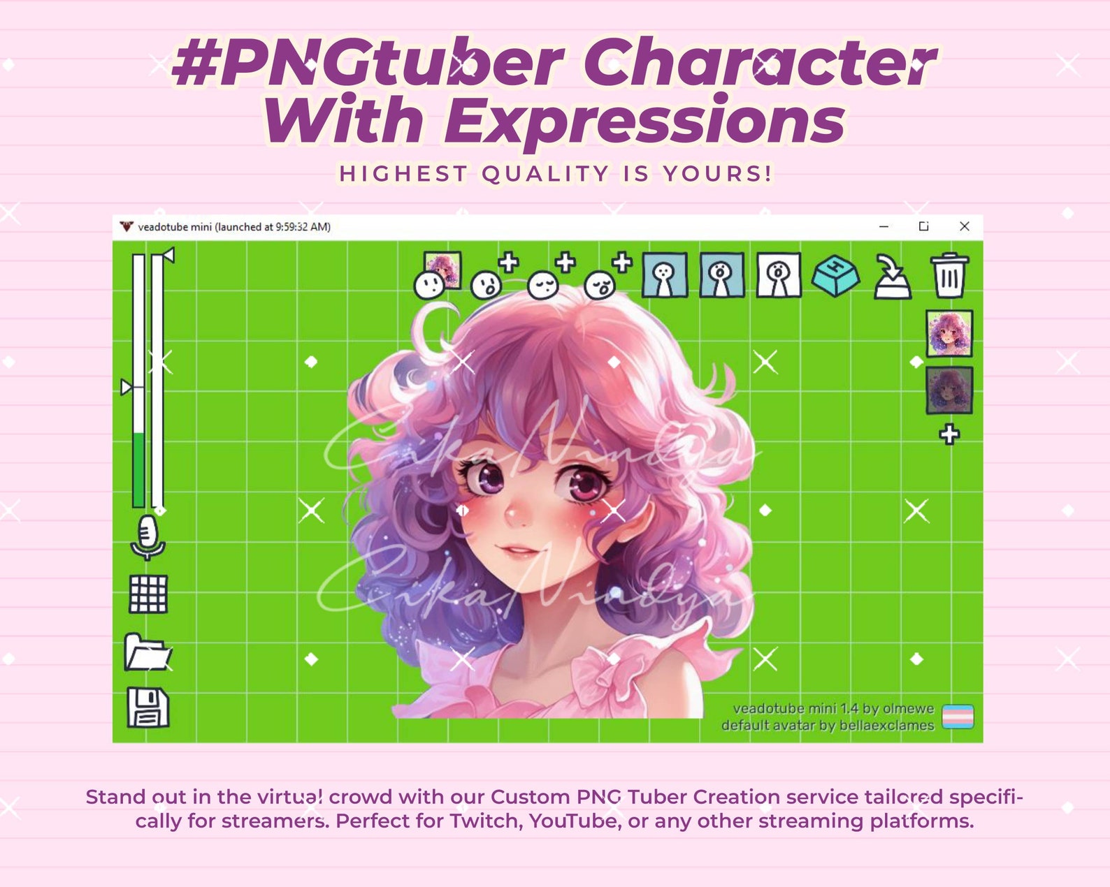 Pngtuber Png Tuber Premade Pngtuber Girl Pngtuber Twitch - Etsy
