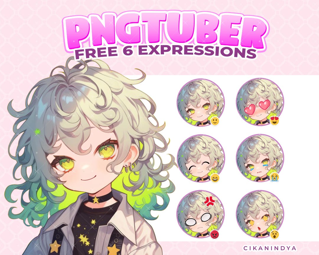 Custom-like Pngtuber – Starry Animated Chibi Avatar - Etsy