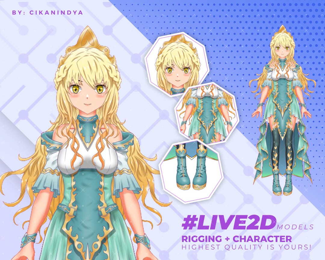 Vtuber Model, Vtuber, Premade Vtuber, Vtuber Avatar Royal Stream With ...