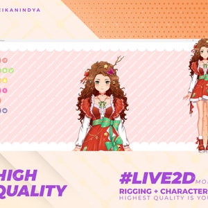 Vtuber Model Unlock Your Virtual Identity With Live2d Christmas Model ...