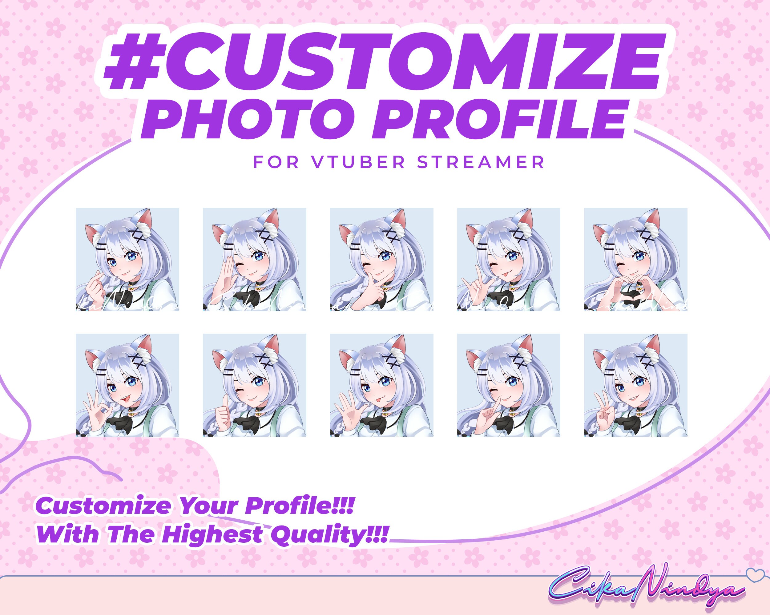 Transform Your Vtuber Stream: Bespoke Profile Picture Design - Etsy