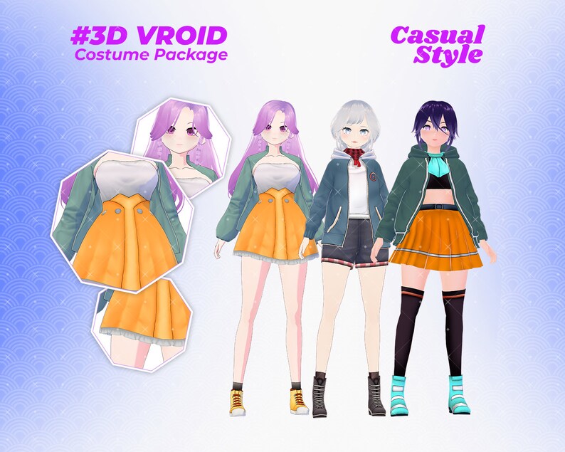 Vroid Clothing Pack, Clothes, Doll Clothes, 3d, Vroid, Sexy Clothes ...
