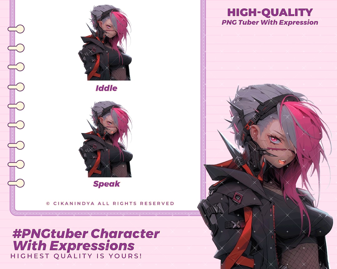 PNG Tuber | Virtual Cyber Streets With PNG Tuber Avatars for Cyberpunk ...