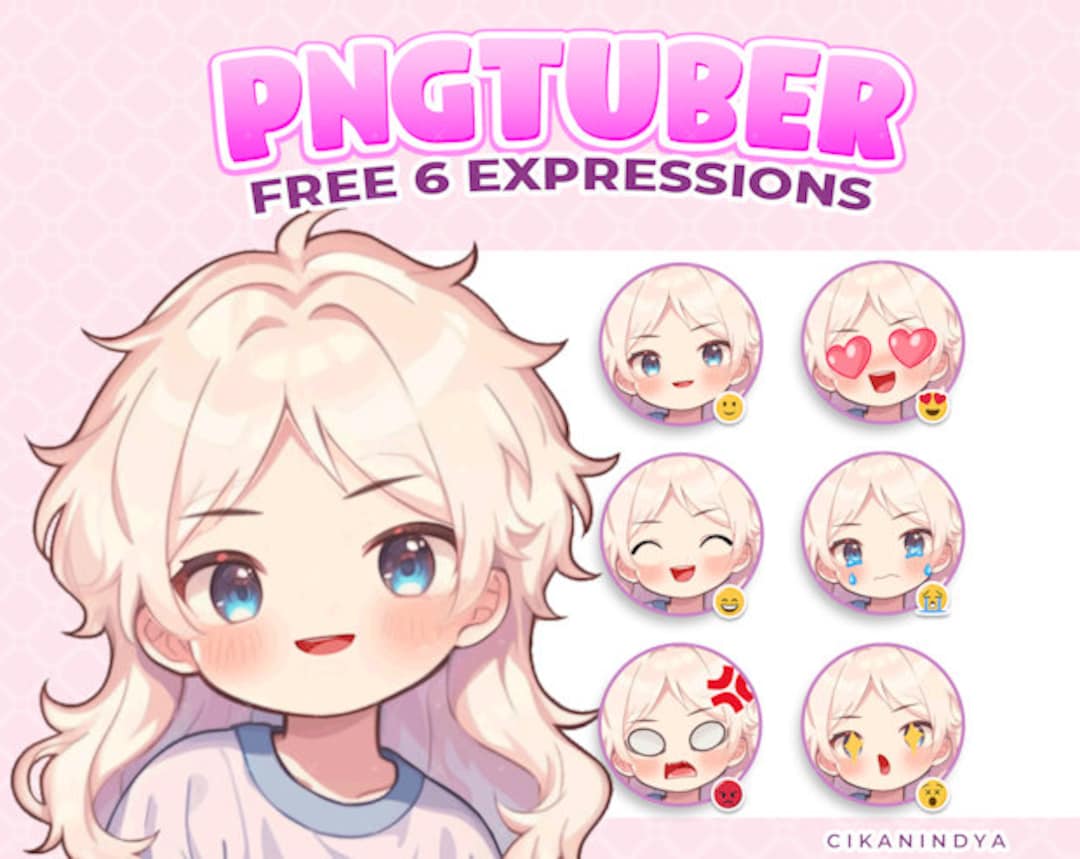 Pngtuber | Revamp Your Stream With Cool Girl PNG Tuber Characters | Get ...