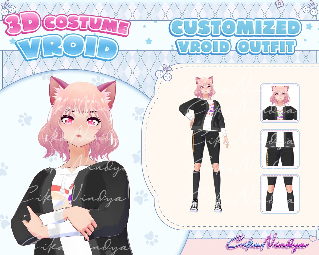 3D Vroid Costume, Vroid Outfit, Cosplay Costume - Unleash Imagination ...