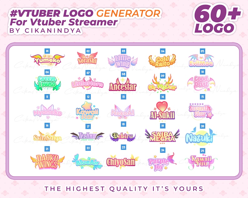 Personalized Cute Logo Templates Design Service Custom Cute - Etsy