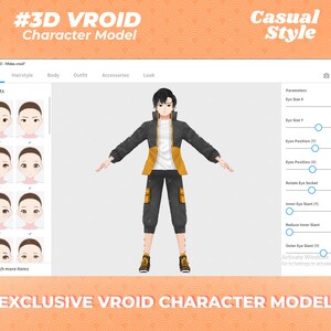 3D Vroid VTuber Model: Männlicher Midas Avavaat (.VRM Datei) - Etsy.de