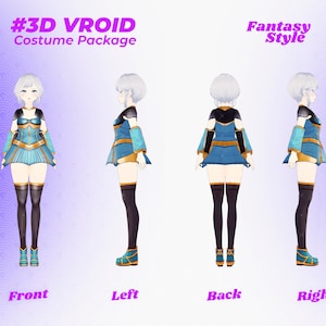 Spellbinding Vroid Outfits for Sorceress Streamers - Vroid Clothing Pack, Vroid Clothes, 3D ...
