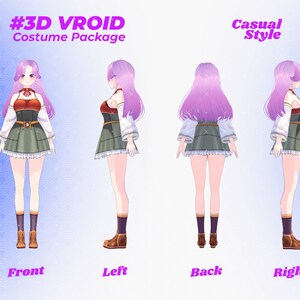 Vroid Clothing Pack, Vtuber Character, Vtuber Collection, Avatar ...