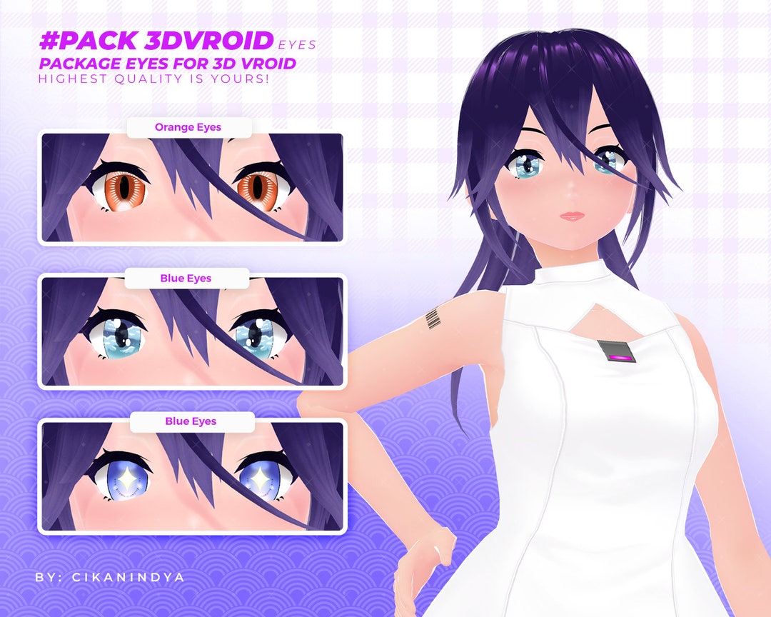 3D Vroid Eye Pack: Expressive Anime Eyes for Virtual Streamers - Etsy