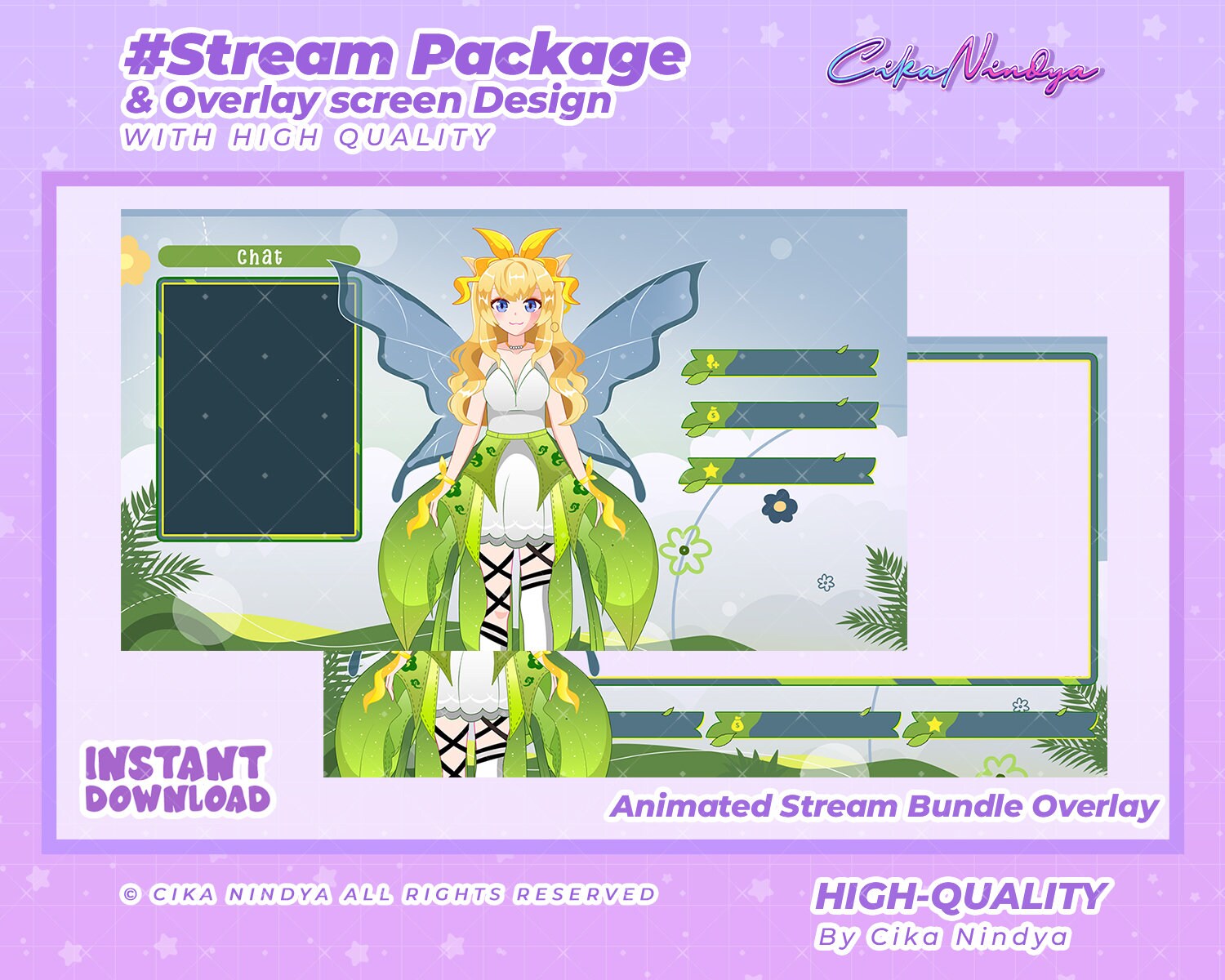 Lifestyle Vlogger's Visual Kit Chic Overlay Package for Lifestyle ...