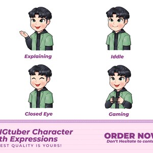 Get Noticed on Streams With Eye-catching PNG Tuber - Pngtuber Male ...