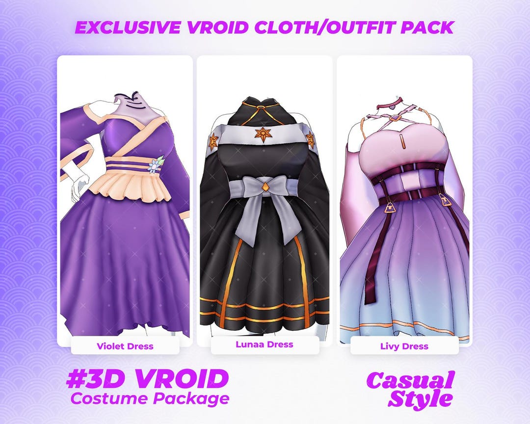 Vroid Hoodie & Jeans Pack | Urban Casual Wear for 3D Models | 3d Vtuber ...