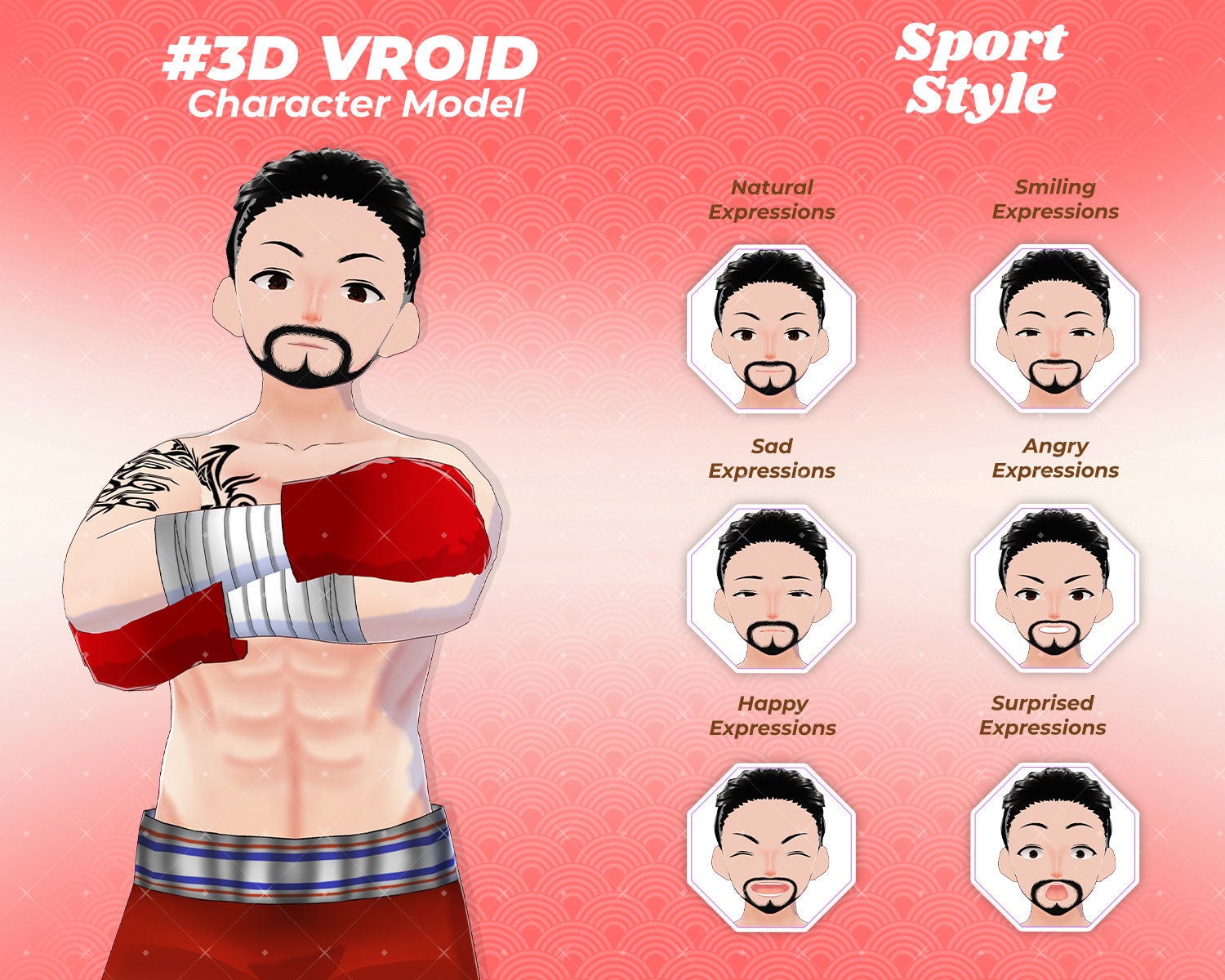 3D Vroid Character, Vtuber Model, 3d Model Commission, Vroid ...