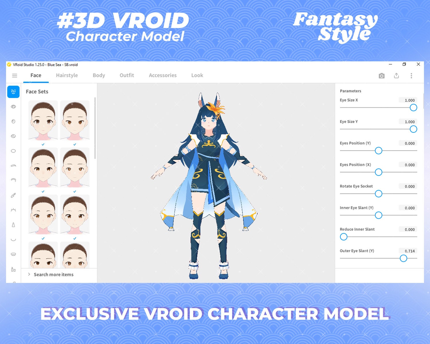 3D Vroid Character Vtuber Model Free 3d Model Vtuber Model - Etsy