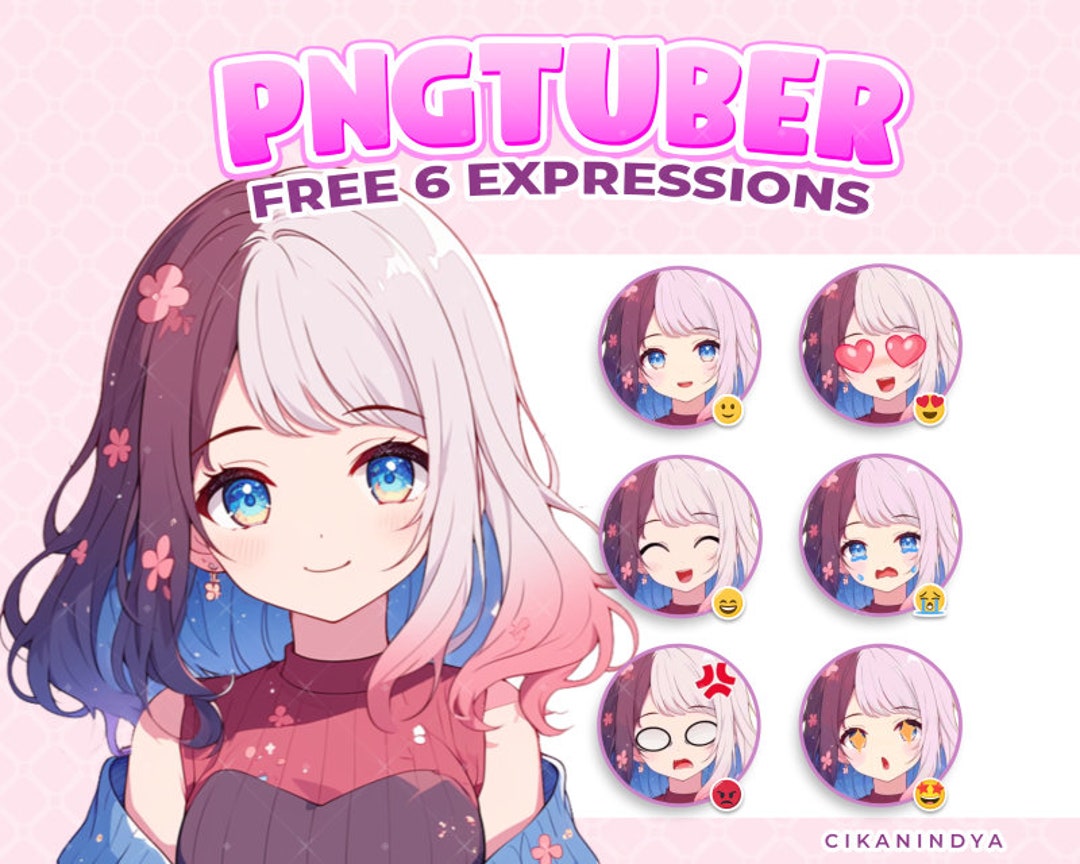 PNG Tuber | Boost Viewer Interaction With PNG Tuber Avatar Girl | Get 6 ...