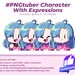 Blue Hair Girl PNG Tuber Avatar for Streamers Pngtuber, Pngtuber Twitch ...