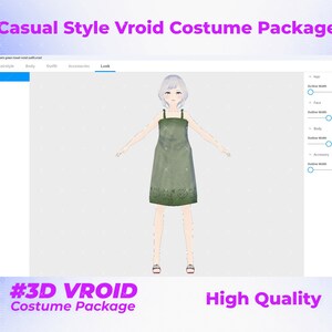 Ultimate Casual Outfit Bundle for Vtuber Girl Streamers - Vroid ...
