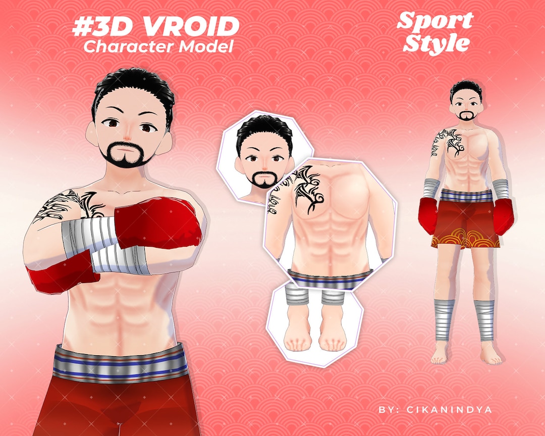 3D Vroid Character, Vtuber Model, 3d Model Commission, Vroid ...