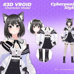 Stream Avatar Revolution 3D Vroid Model Girl Delphine Lumina for ...