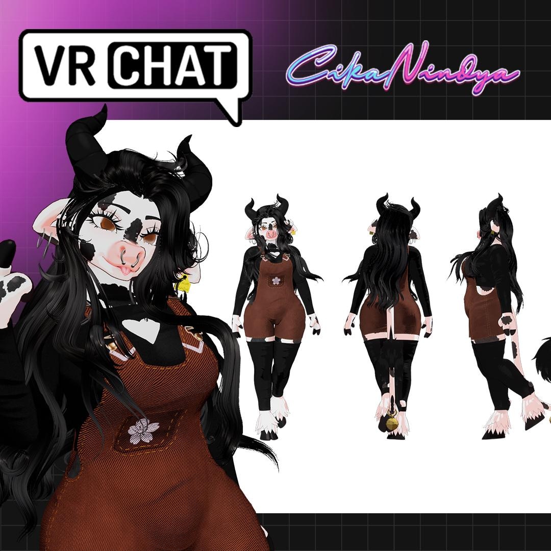 Vrchat Furry Avatar | Roulan Cow Vrchat Furry | Unique Bovine Avatar ...