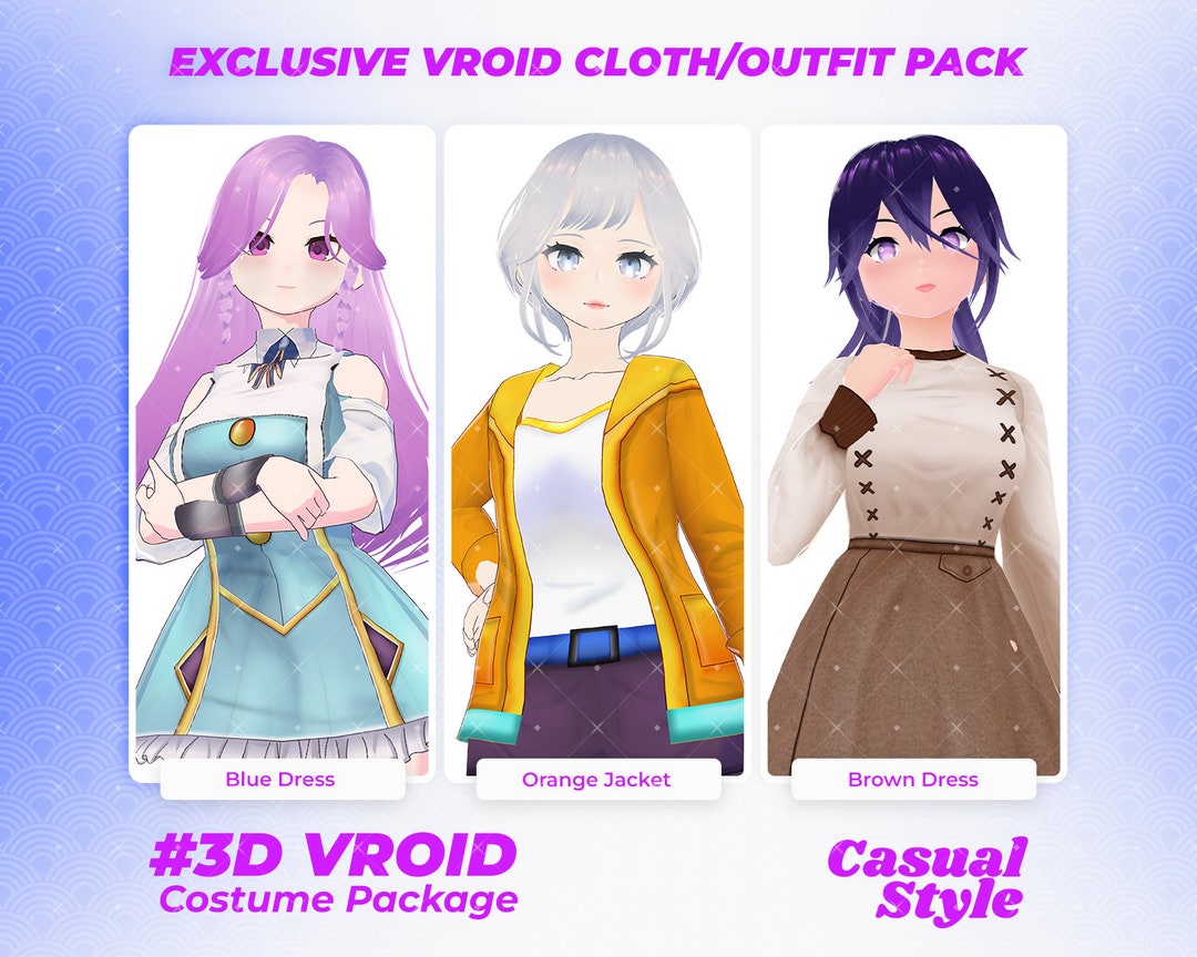 Mini Casual Dresses for the Fashion Forward Streamer - Vroid Clothing ...