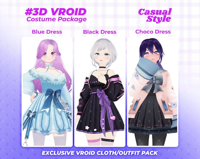 Vroid Free Cloth / Free Dress / Free Outfit - Etsy
