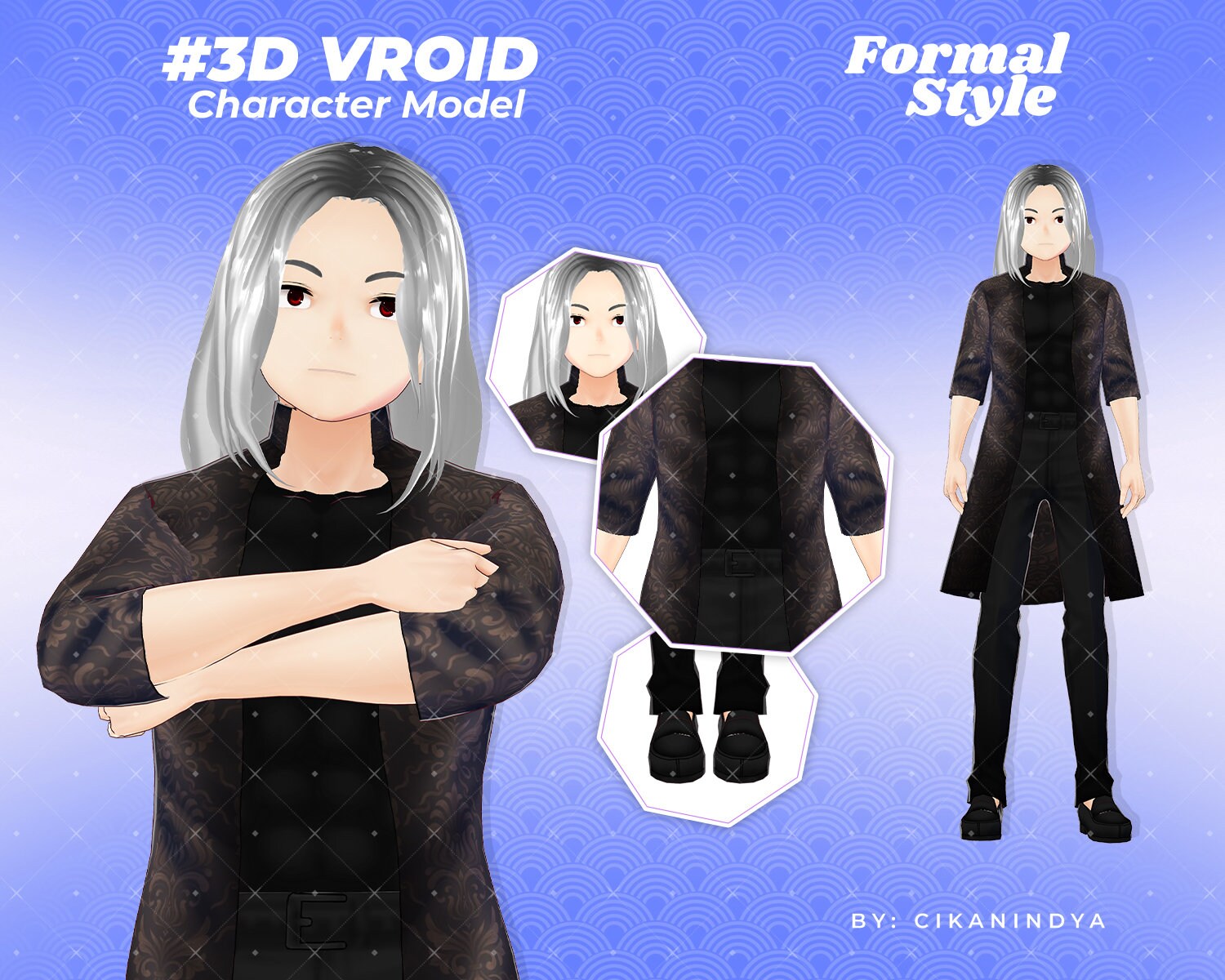 3D Vroid Character, 3d Model, Vtuber Model Free, Vtuber Model Lifestyle ...