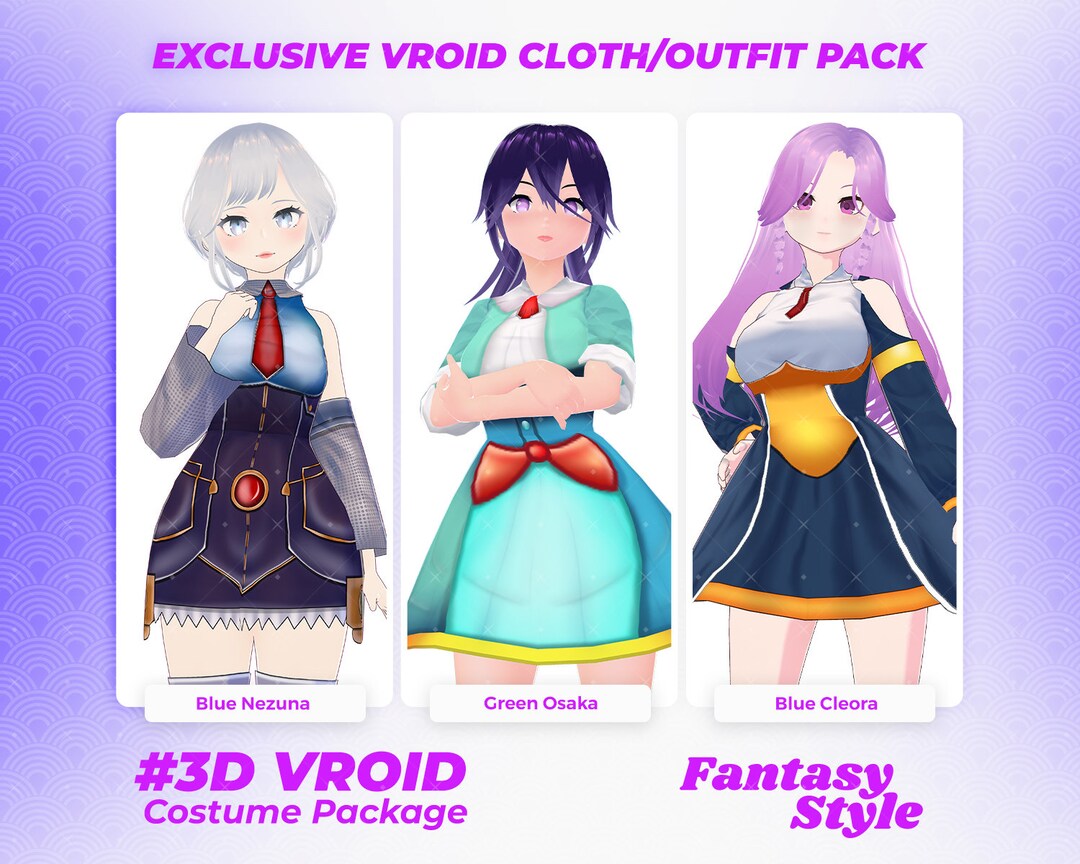 Vroid Princess Outfit for Adventures in the Wild - Vroid Clothing Pack ...