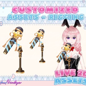 Studio-grade Audio With Live2d Microphone Accessories for Vtuber Model ...