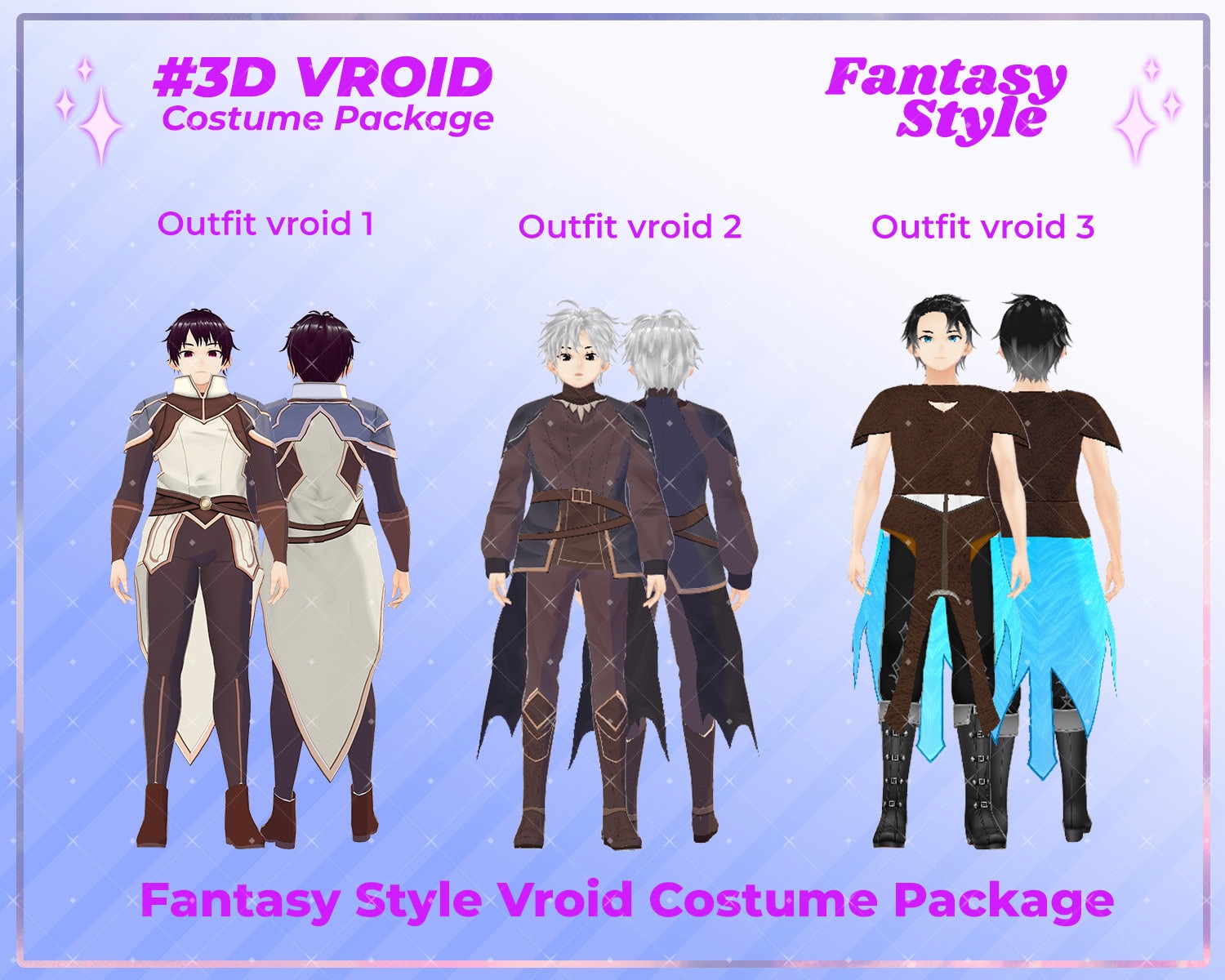 Vroid Clothing Pack Costume Vroid Clothes Kawaii Clothes - Etsy