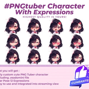 PNG Tuber | Adorable Chibi PNG Tuber Pack for Anime Lovers | 12 ...