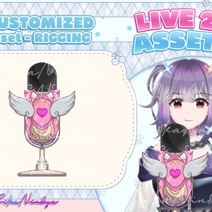Live2d Assets Microphone Enhancements for Vtuber Models Vtuber Assets ...